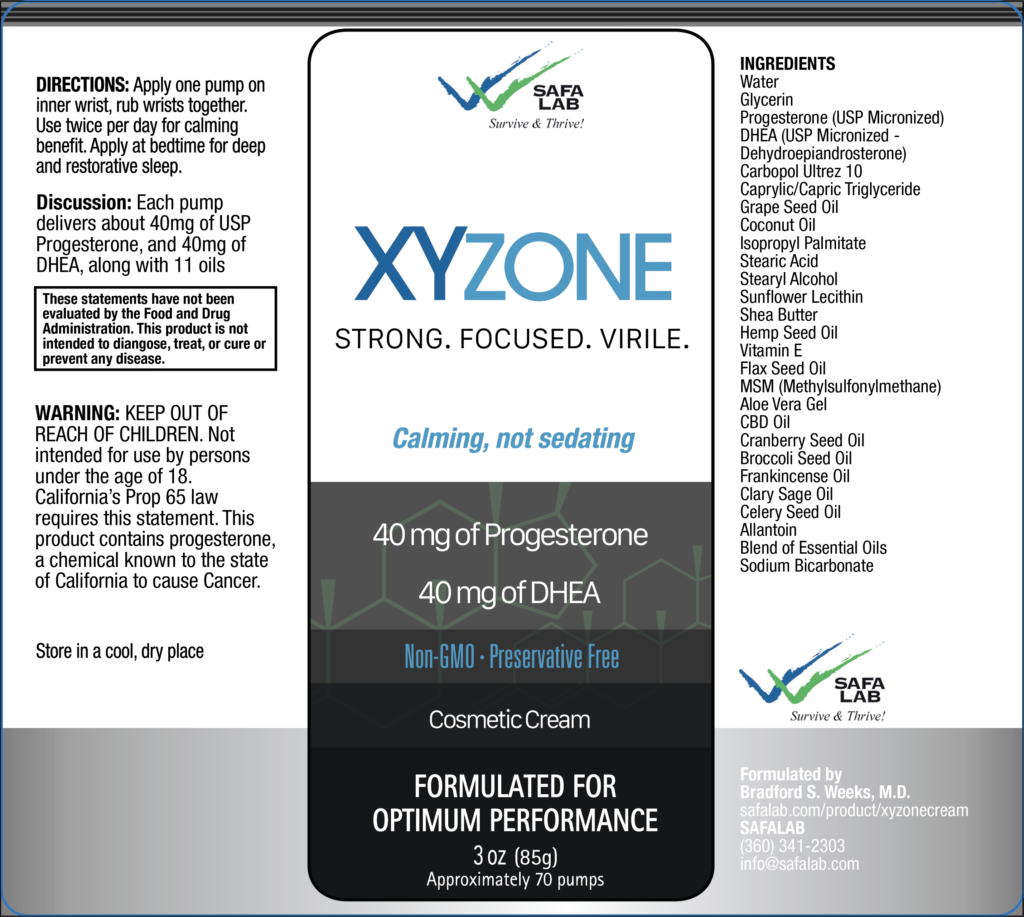 XYZone Cream™ - SAFALAB, Inc.